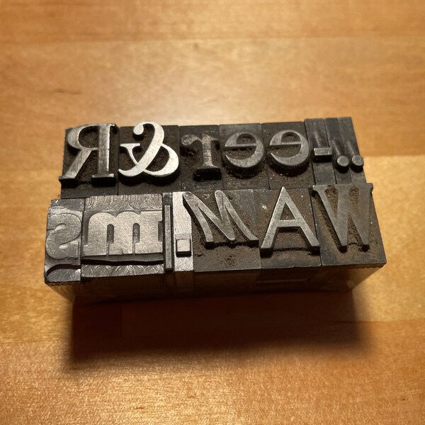 Letterpress Tray - Etsy