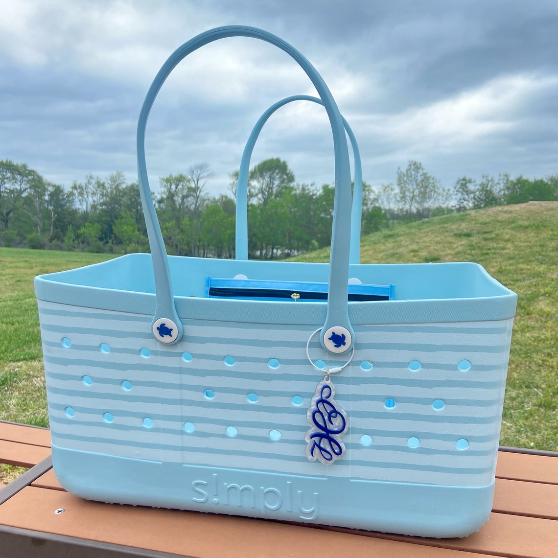 Personalized Bogg Bag Monogram Charm | Simply Bag Tag | Acrylic ...