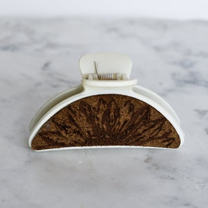 3.5" Leather Engraved Western Claw Clip - Etsy