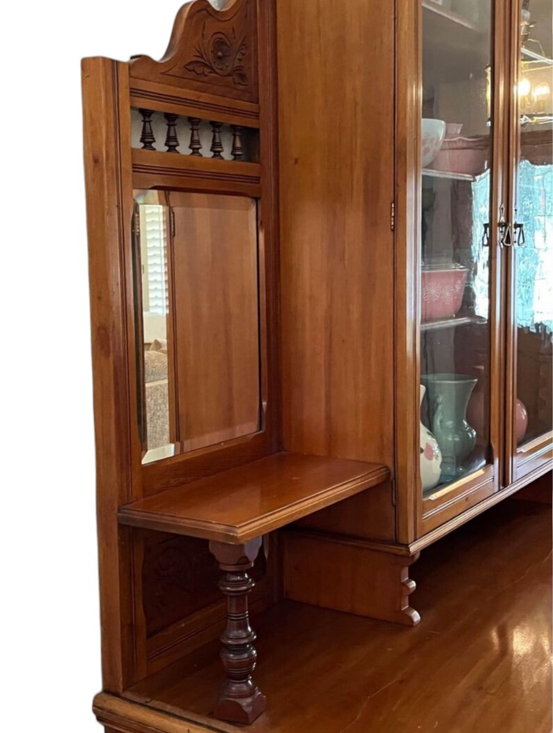 Vintage Display Cabinet Bookcase Display Case Breakfront - Etsy