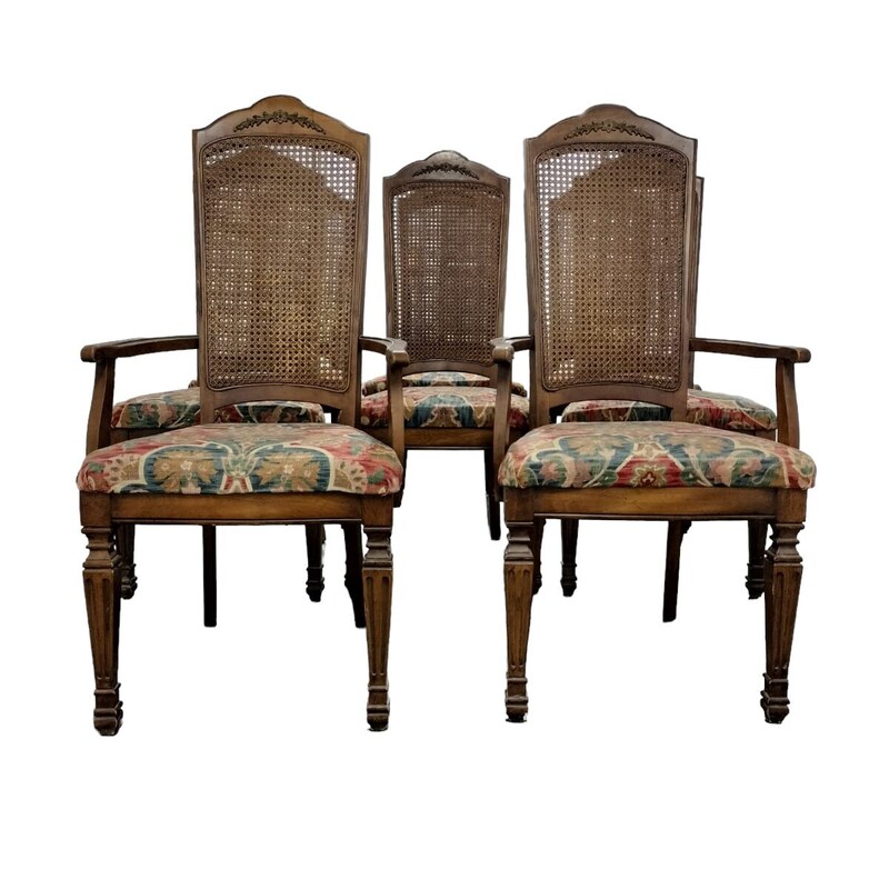 High Back Cane Chair - Etsy