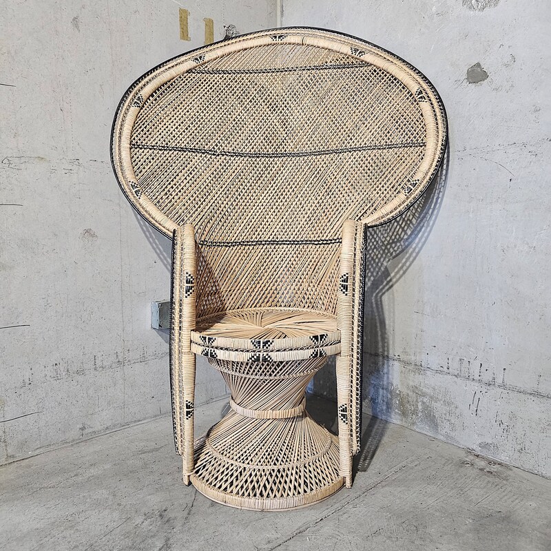 Rattan Fan Chair - Etsy