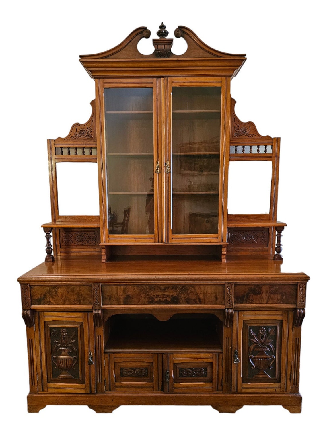 Vintage Display Cabinet Bookcase Display Case Breakfront - Etsy