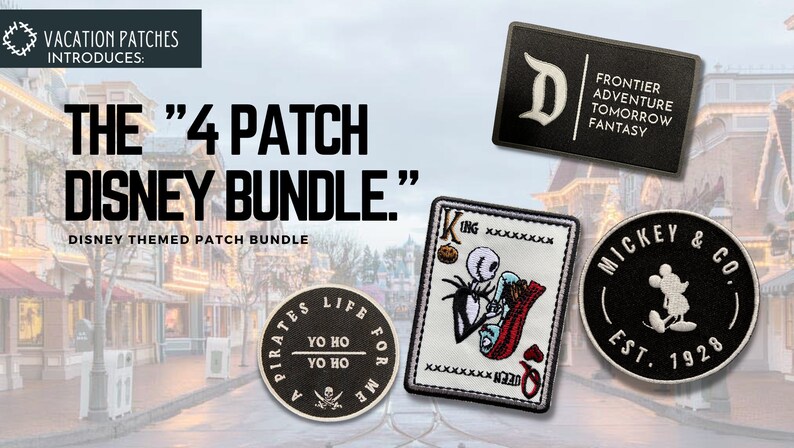 Disney Parks Patch Bundle | Mickey, Pirates, Nightmare Before Christmas ...