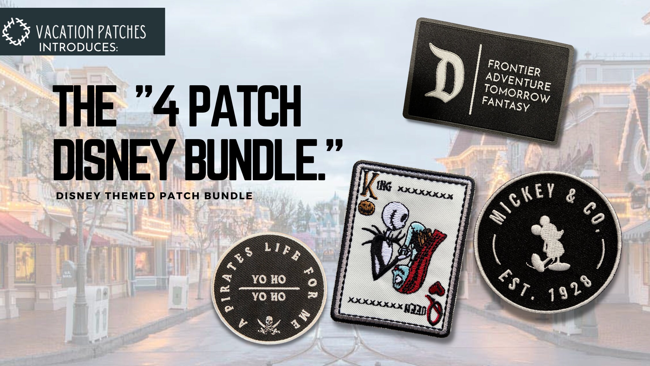 Disney Parks Patch Bundle | Mickey, Pirates, Nightmare Before Christmas ...
