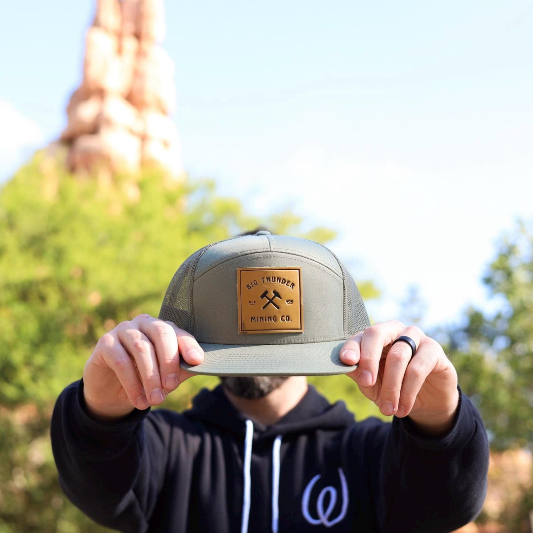 Big Thunder Mountain Hat- Thunder Mining Co. Hat- Faux Leather Patch ...