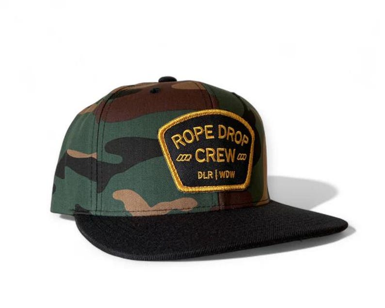 Rope Drop Crew Patch Hat – Disney Parks, Snapback Trucker Hat - Etsy