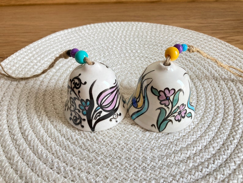 Hanging Ceramic Wind Chimes | Garden Bell | Garden Patio Decor ...