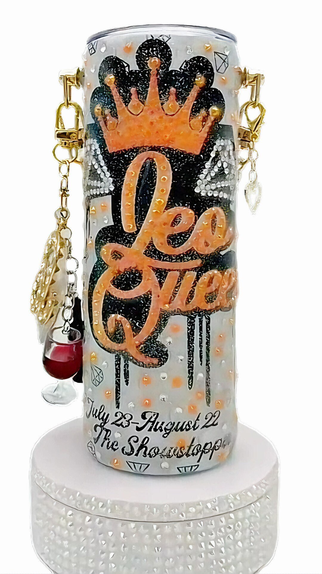 Handmade Leo Zodiac Sign Rhinestone Tumbler - Stylish Drinkware Cup - Etsy