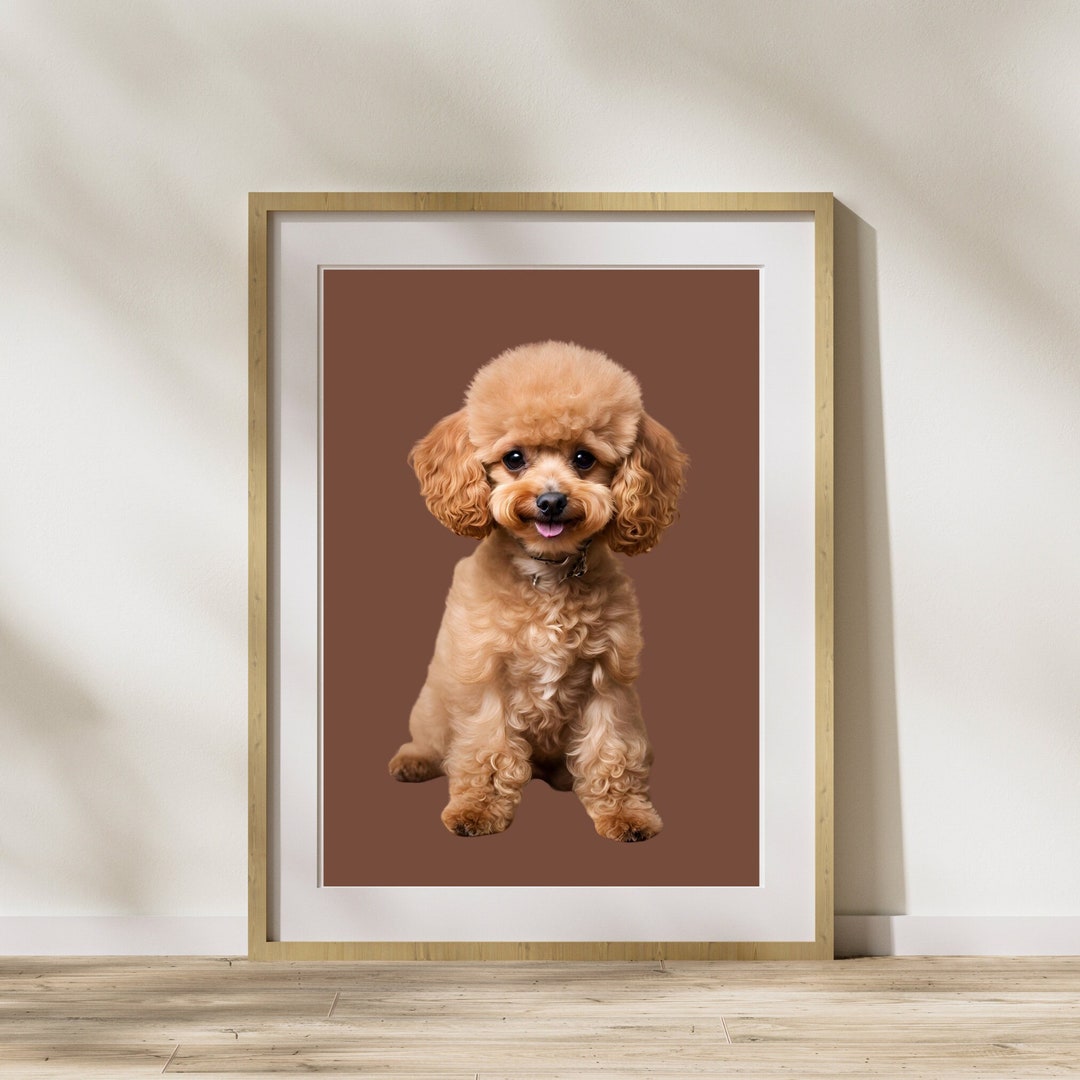 TOY POODLE POSTER - Apricot Toy Poodle Cute Dog - Digital Printable ...