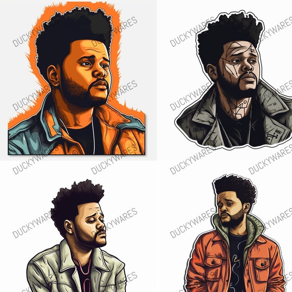 The Weeknd Stickers - Etsy
