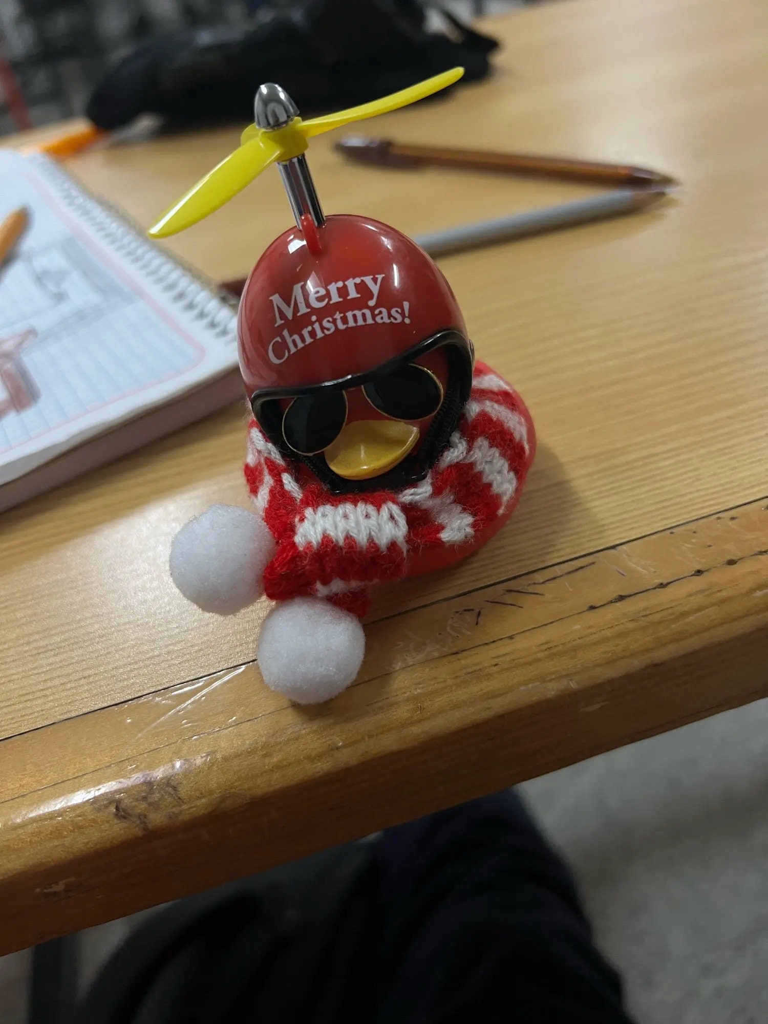 Rubber Duck for Car Cute Red Rubber Duck With Helmet - Etsy