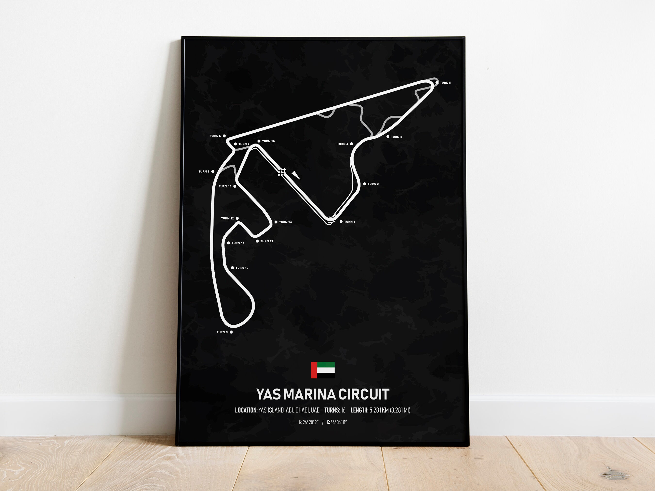 F1 Yas Marina Circuit Poster - Abu Dhabi, UAE - F1 Grand Prix Poster ...