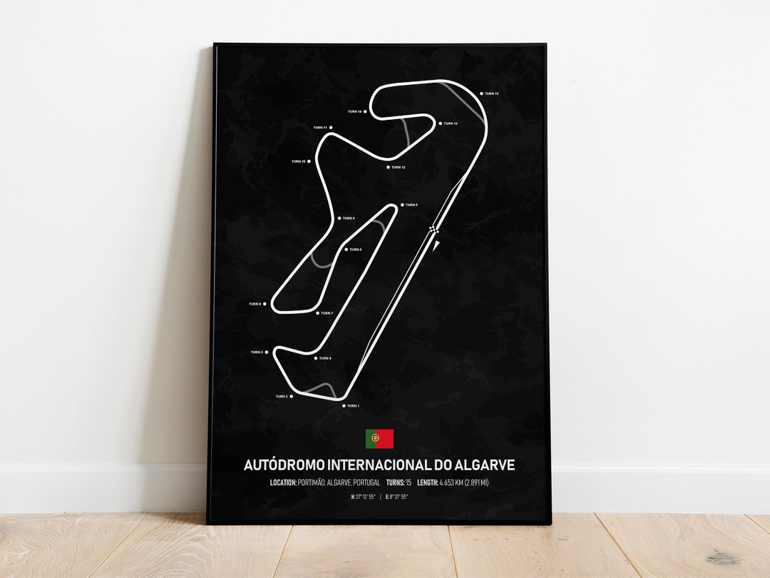 F1 Circuit Autodromo Internacional Do Algarve Poster - Portimão ...