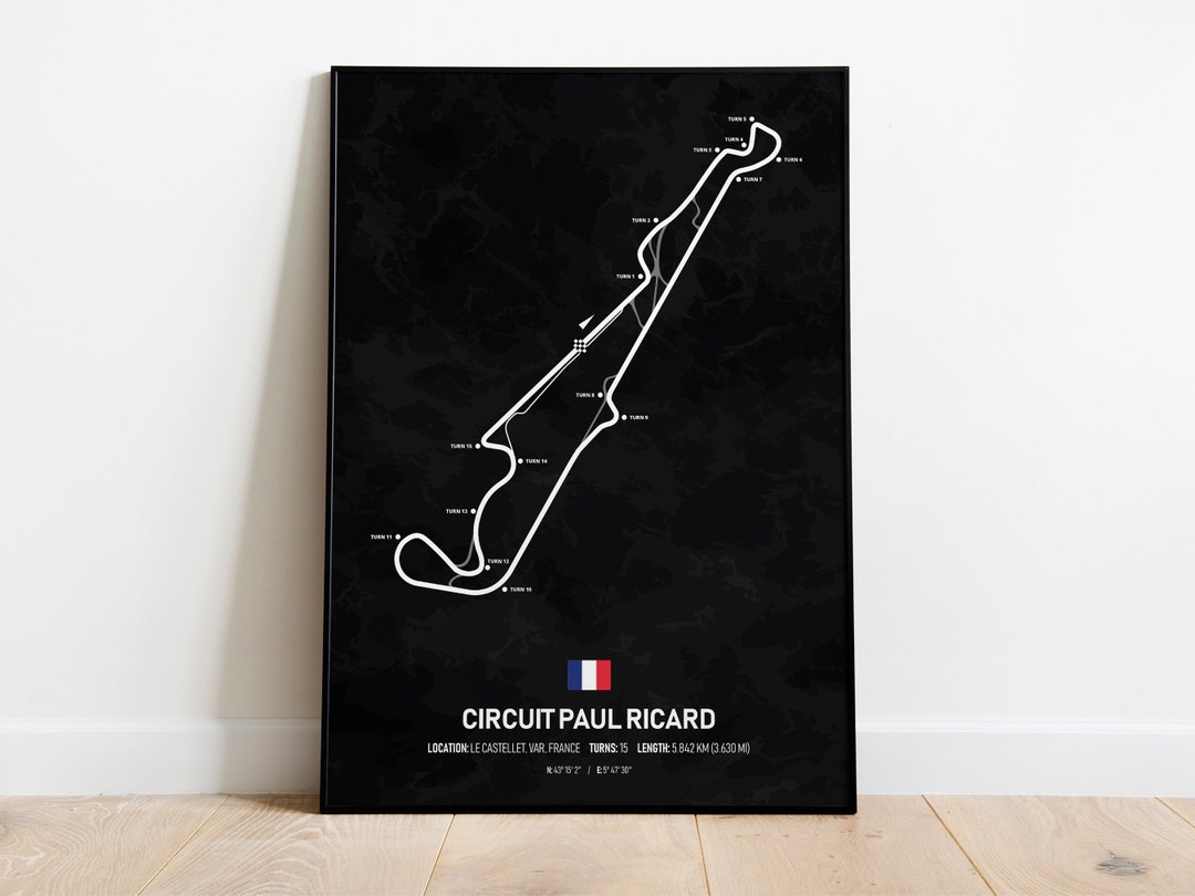 F1 Circuit Paul Ricard Poster - Le Castellet, France - F1 Grand Prix ...