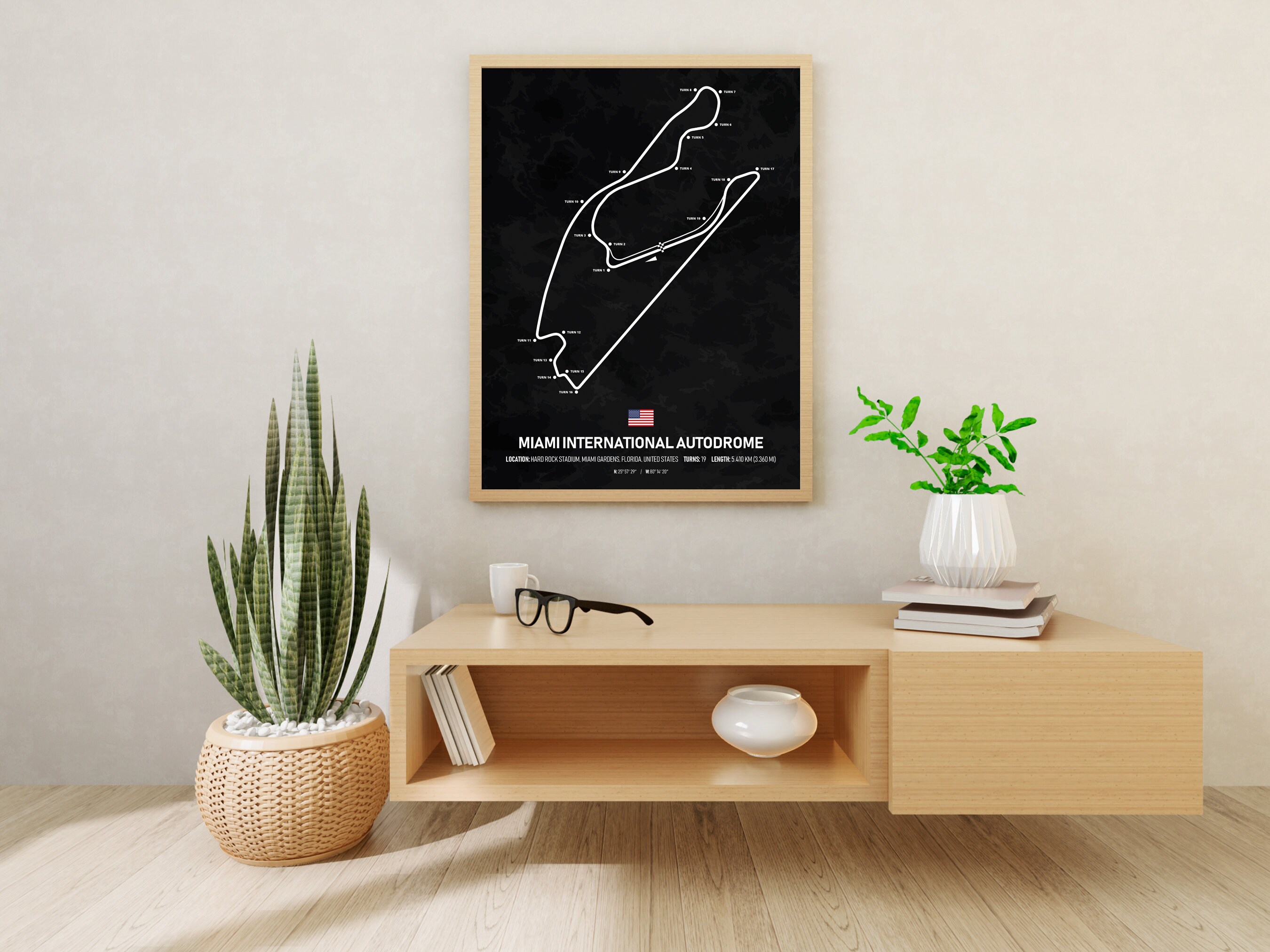 F1 Circuit Miami International Autodrome Poster - Miami, United States ...