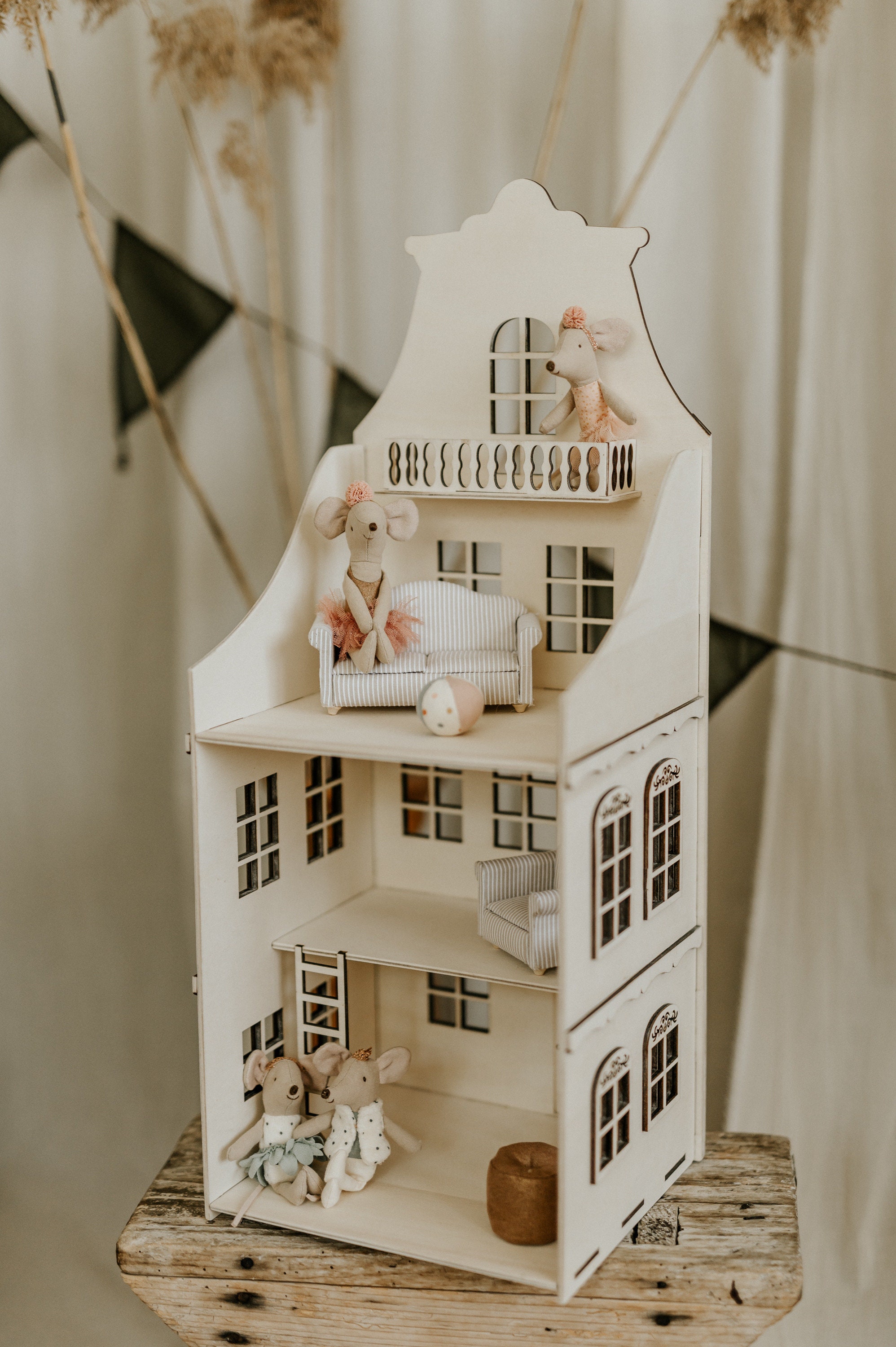 Dollhouseboho Dollhouse Beautiful House Dollhouse Shelf - Etsy