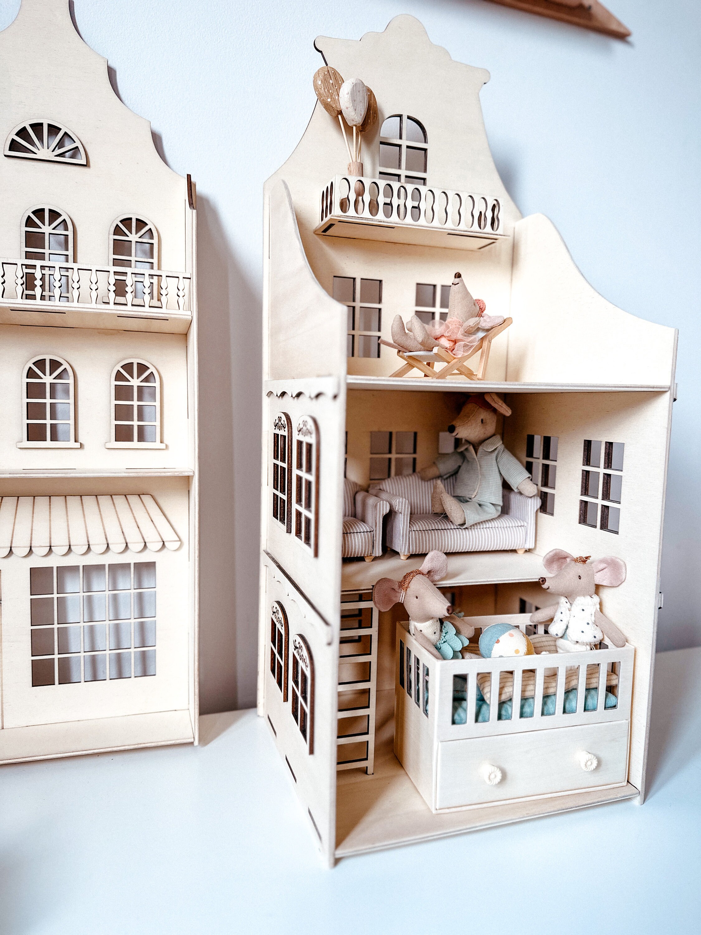 Dollhouseboho Dollhouse Beautiful House Dollhouse Shelf - Etsy