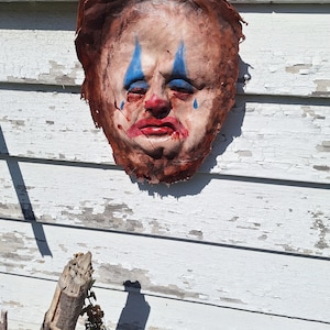Sad Clown Wall Hanger Horror SFX Skinned Face Prop, Halloween Décor ...