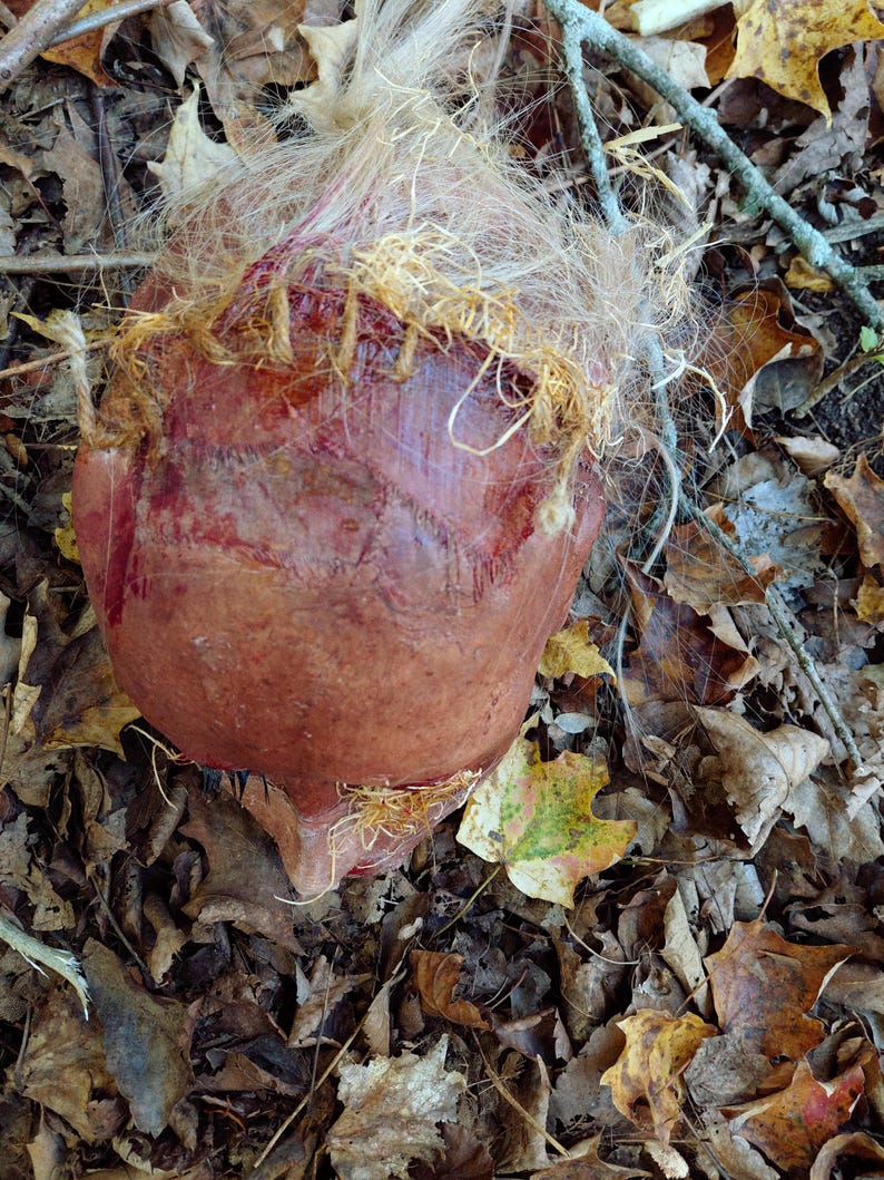 Severed Corpse Head - Horror SFX Latex Prop, Texas Chainsaw Massacre ...