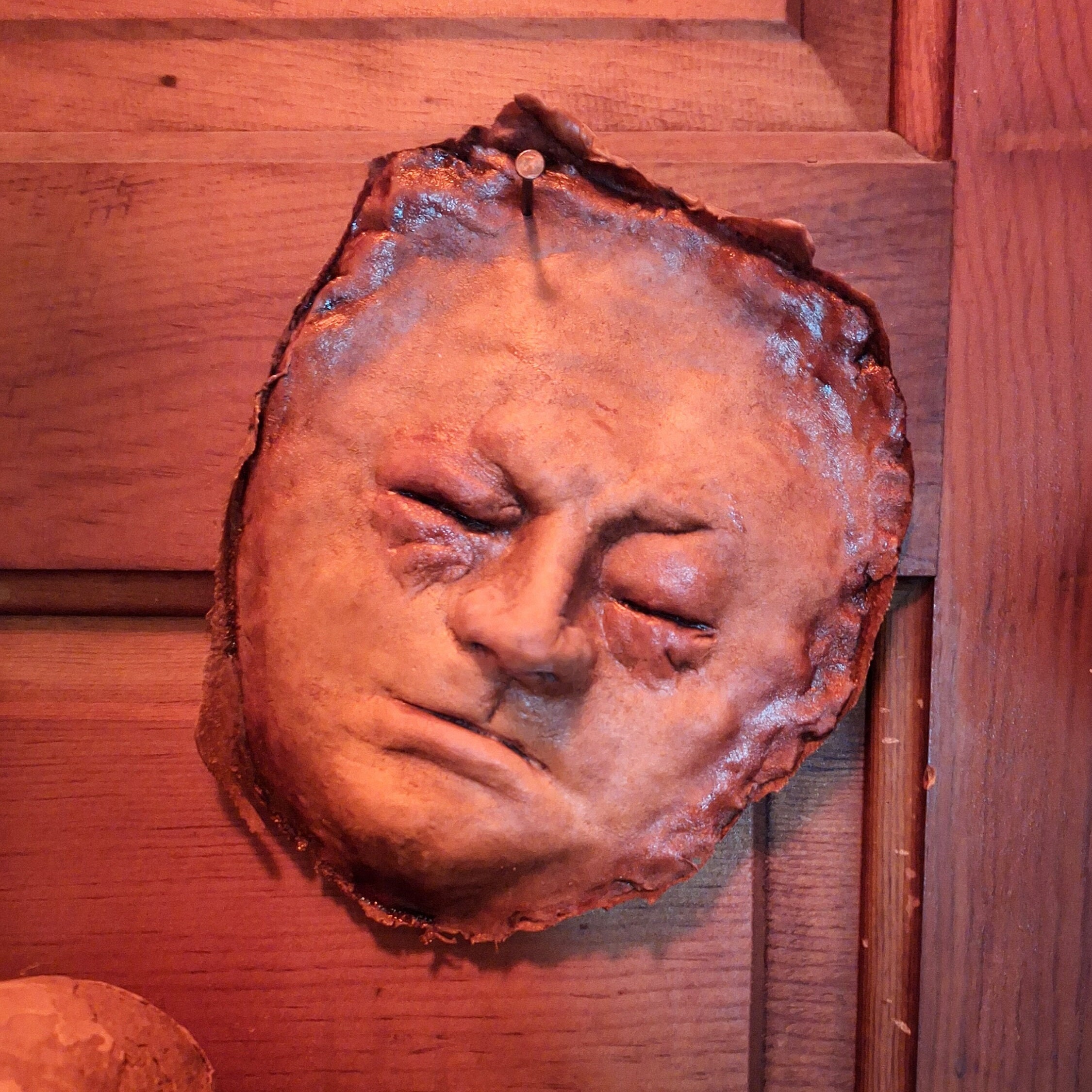 Skinned Face Wall Hanger barry Horror SFX Prop, Halloween Décor, Ed ...