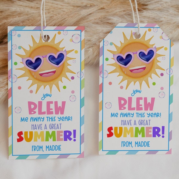 You Blew Me Away This Year Tags, End of School - Etsy