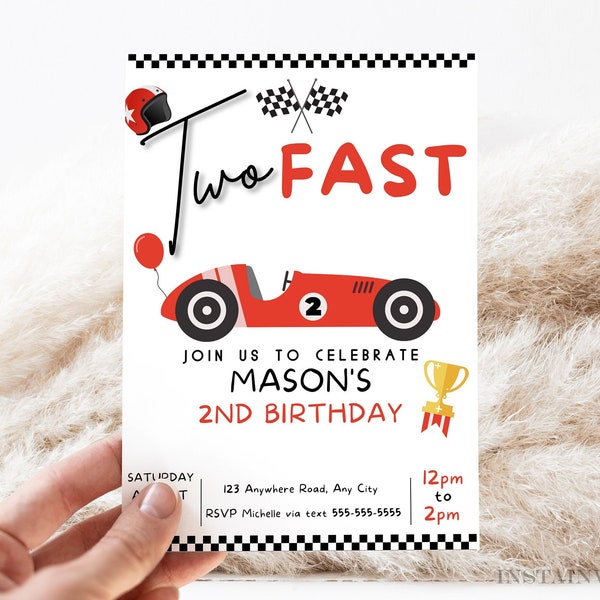 Two Fast Birthday - Etsy