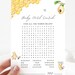 Baby Word Search Baby Shower Game, Our Little Honey Classic Winnie the ...