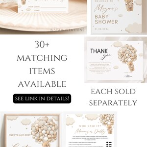 What's in Your Purse Baby Shower Game, Teddy Bear Beige Baby Shower ...