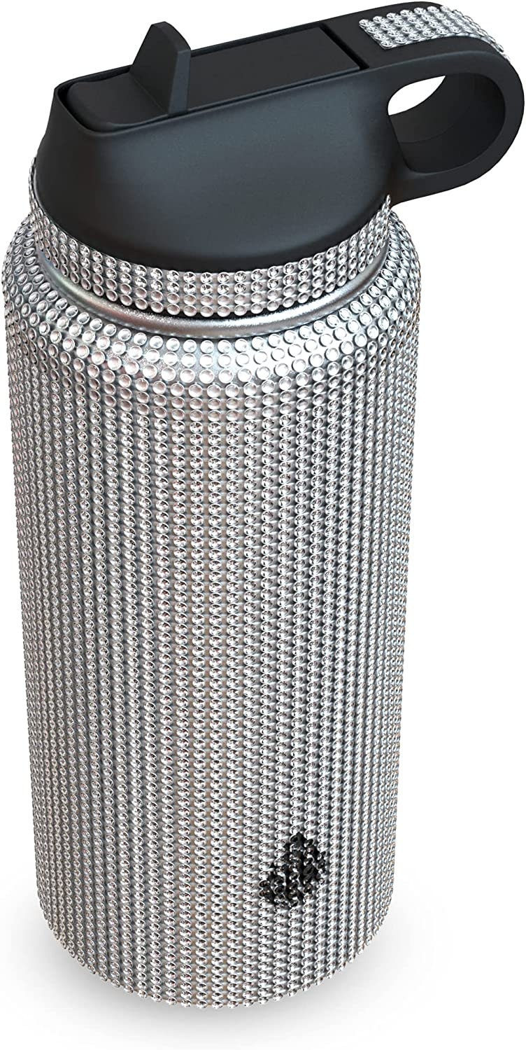 PANI Bottle Double Wall Insulated Stainless Steel Water Bottle W/ Straw ...