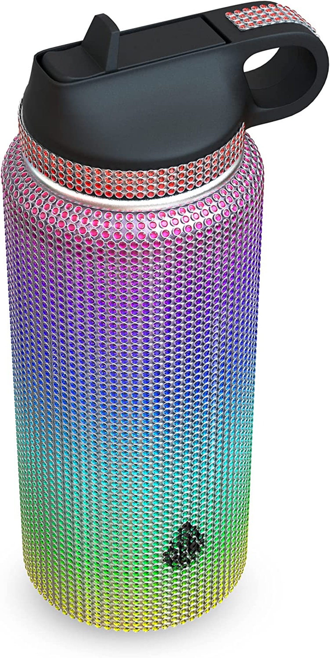 PANI Bottle Double Wall Insulated Stainless Steel Water Bottle W/ Straw ...