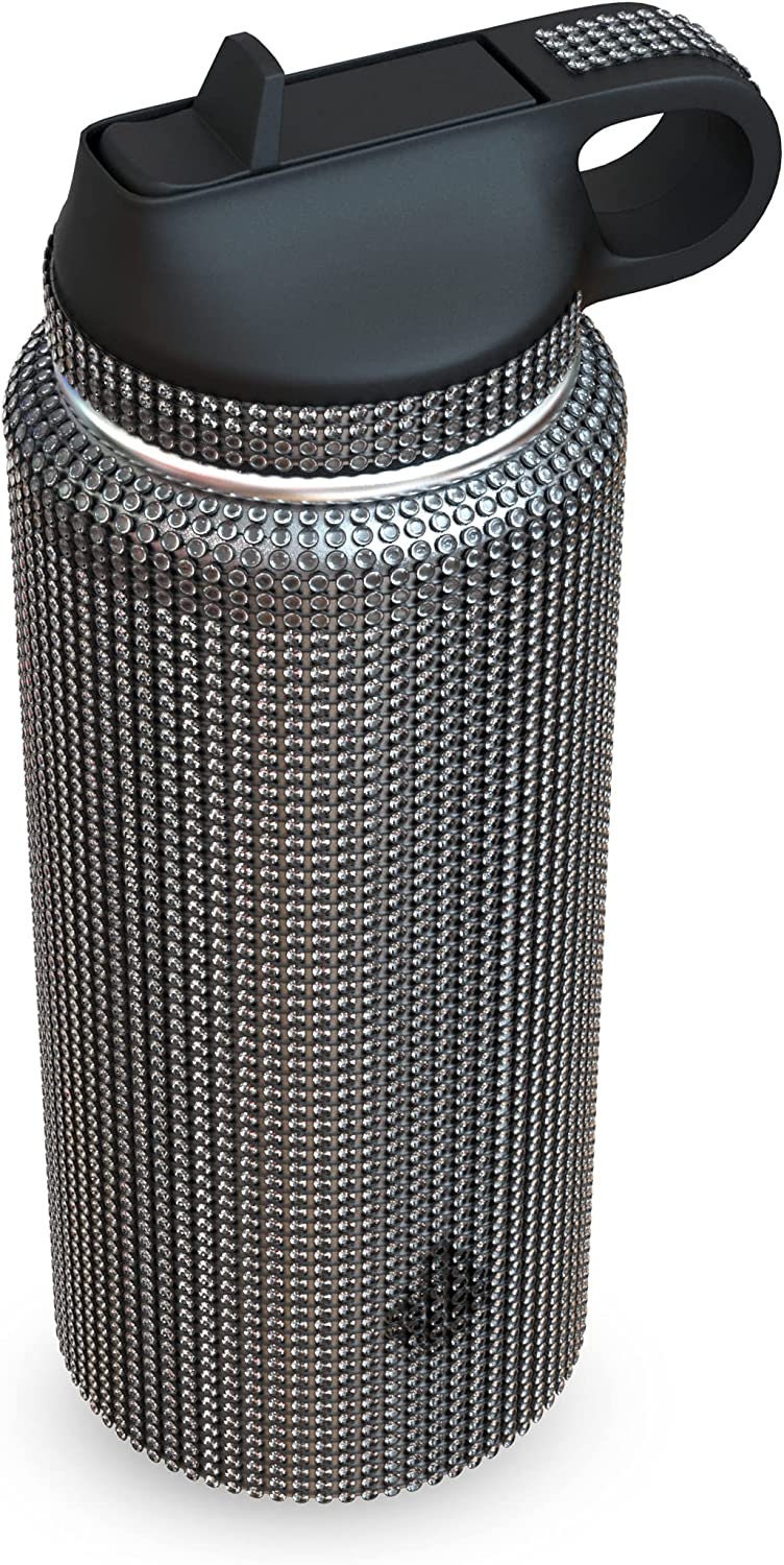 PANI Bottle Double Wall Insulated Stainless Steel Water Bottle W/ Straw ...