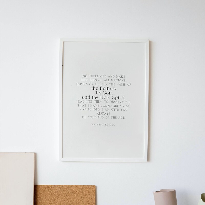 Matthew 28 19 - Etsy