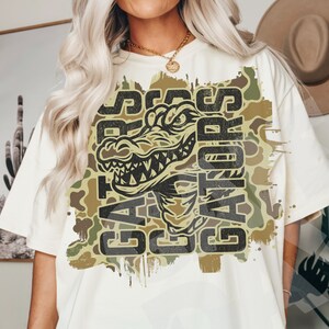 Gators Camo Logo PNG: Alligator Mascot Design (digital Download) - Etsy