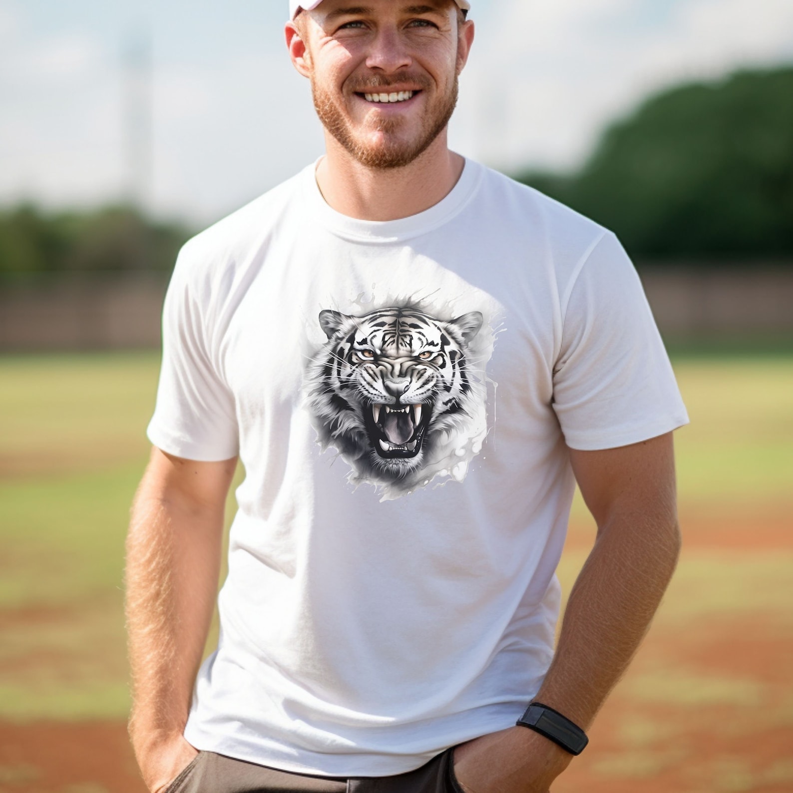 White Tiger PNG Tiger Game Day T-shirt Design L Tiger Spirit PNG Tiger ...