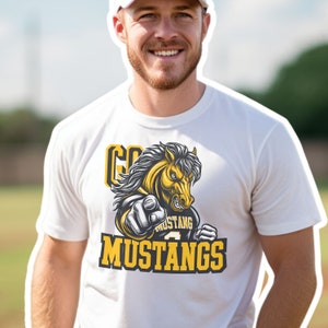 Mustangs Mascot PNG: School Spirit Design (digital Download) - Etsy