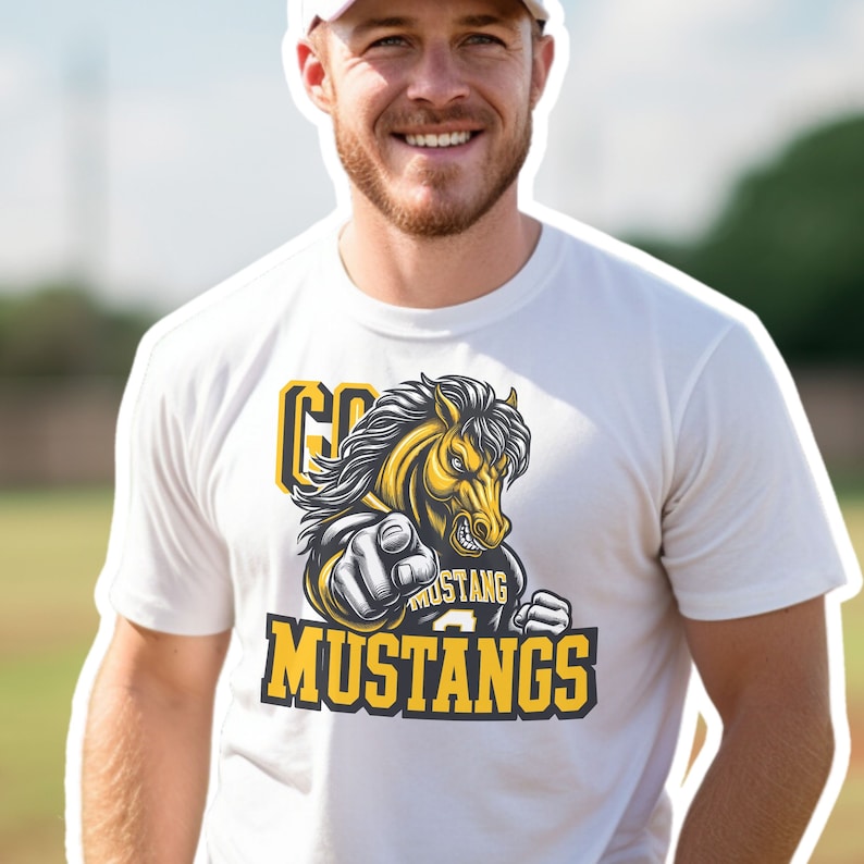 Mustangs Mascot PNG: School Spirit Design (digital Download) - Etsy