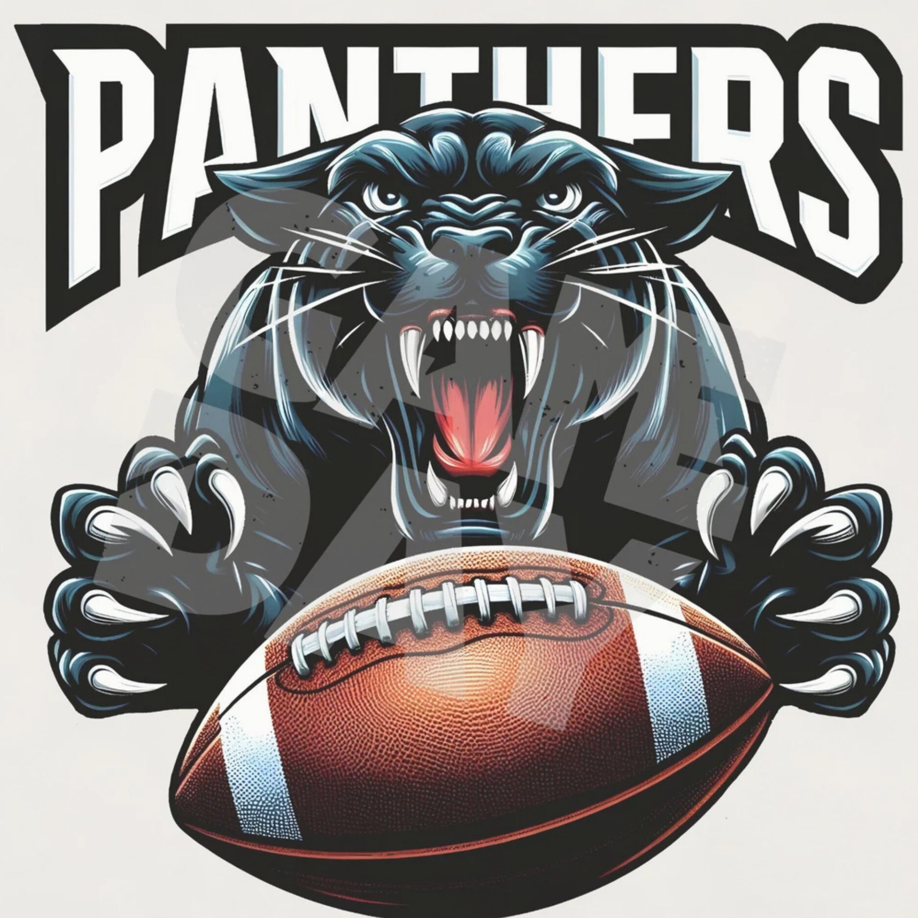 Panthers Football Mascot Sublimation Design (PNG Digital Download) - Etsy
