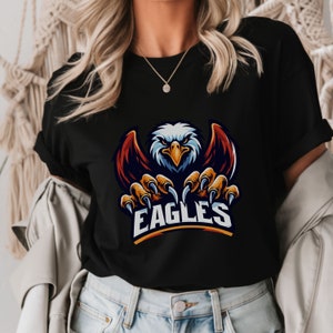 Eagle Mascot PNG SVG: School Spirit Graphic (digital Download) - Etsy
