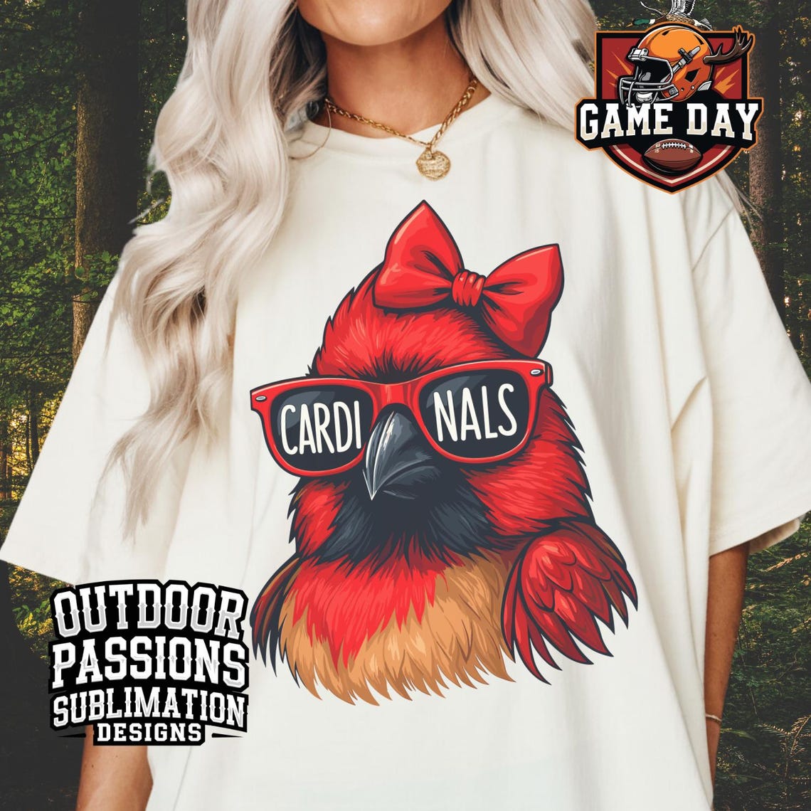 Coquette Cardinal PNG: Bow & Sunglasses Design (digital Download) - Etsy