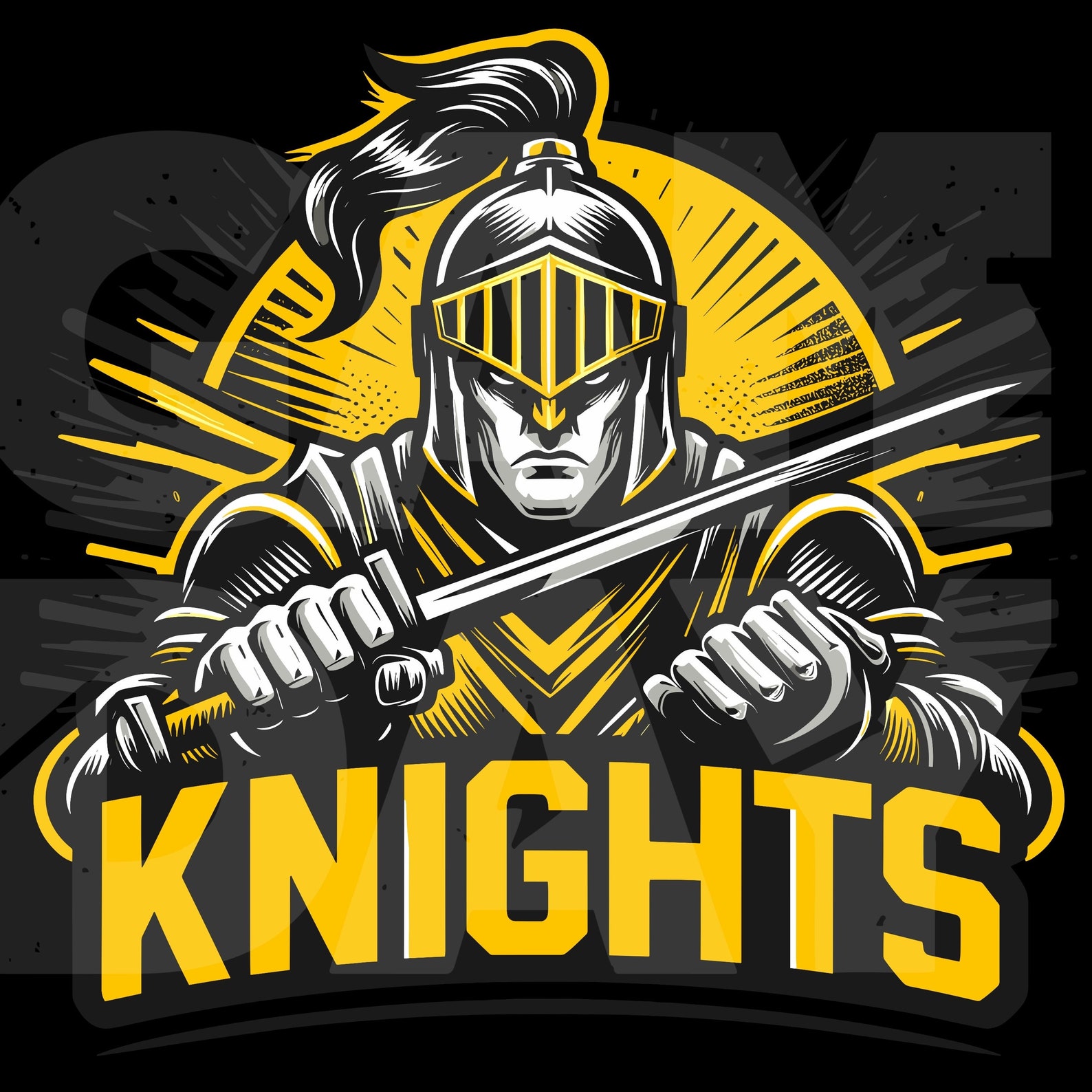 Knights Mascot SVG: School Spirit Design (digital Download) - Etsy