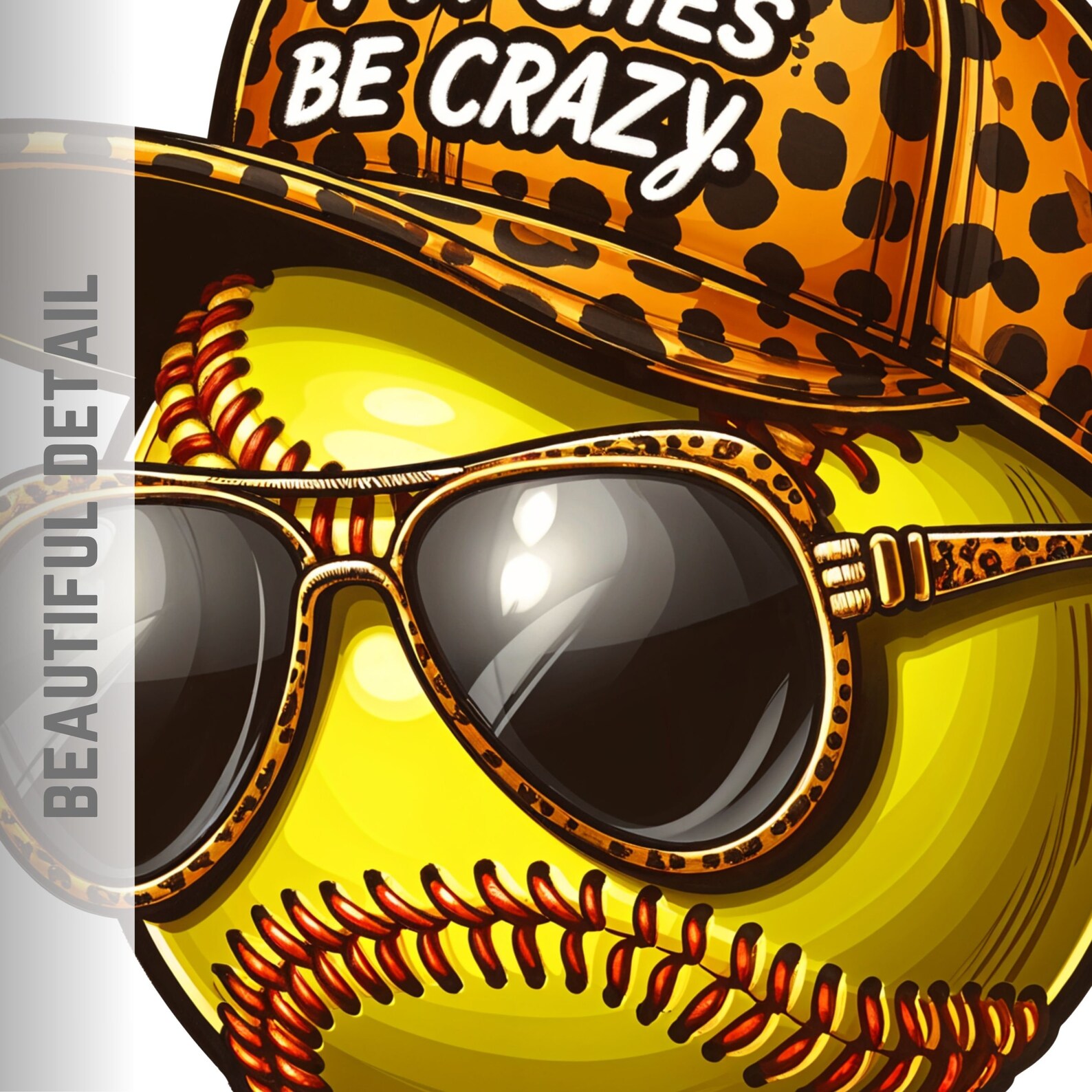 Pitches Be Crazy Softball PNG: Retro Sublimation Design (digital ...