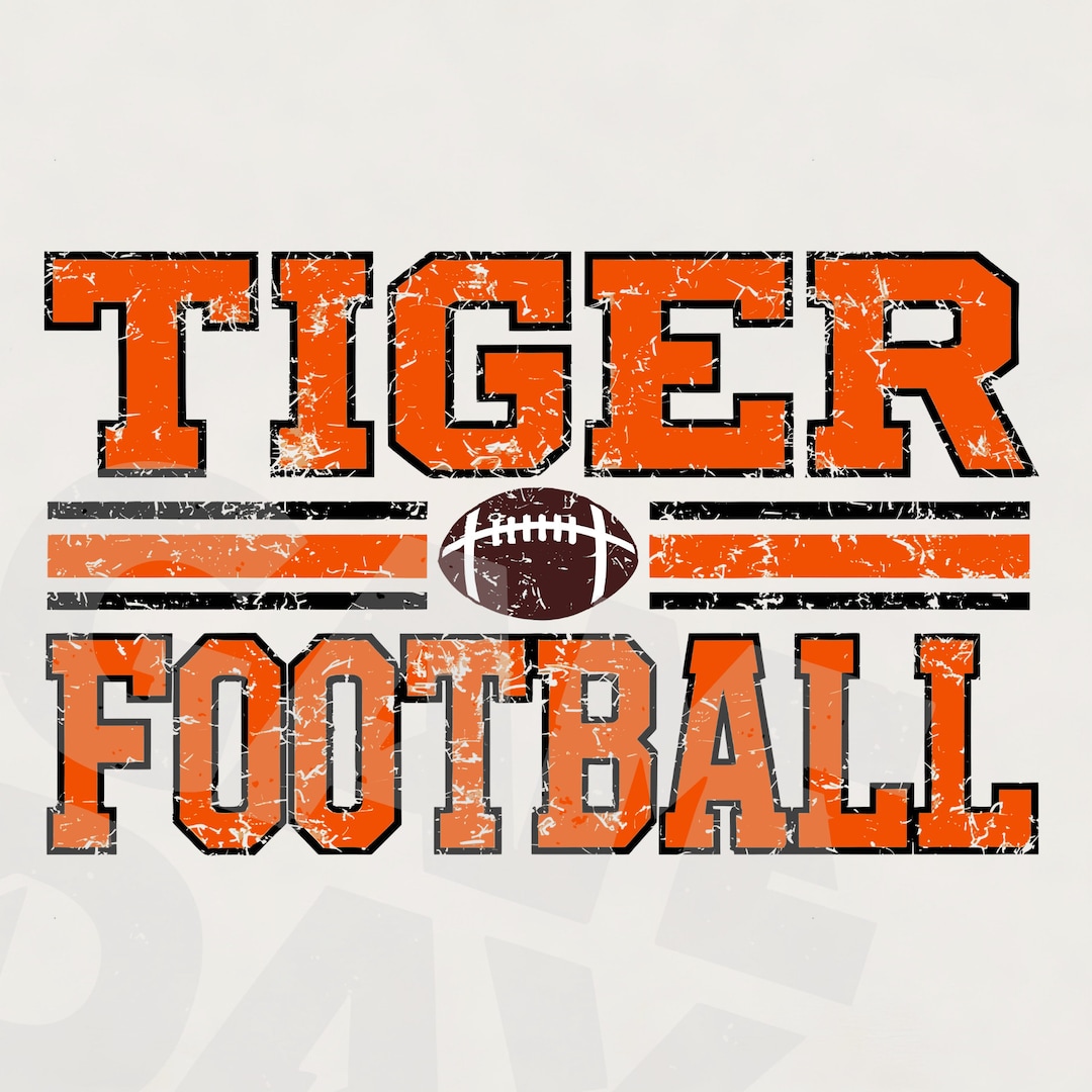 Football Tiger Png | Tiger Mascot Png | Tiger Shirt PNG | Orange and ...