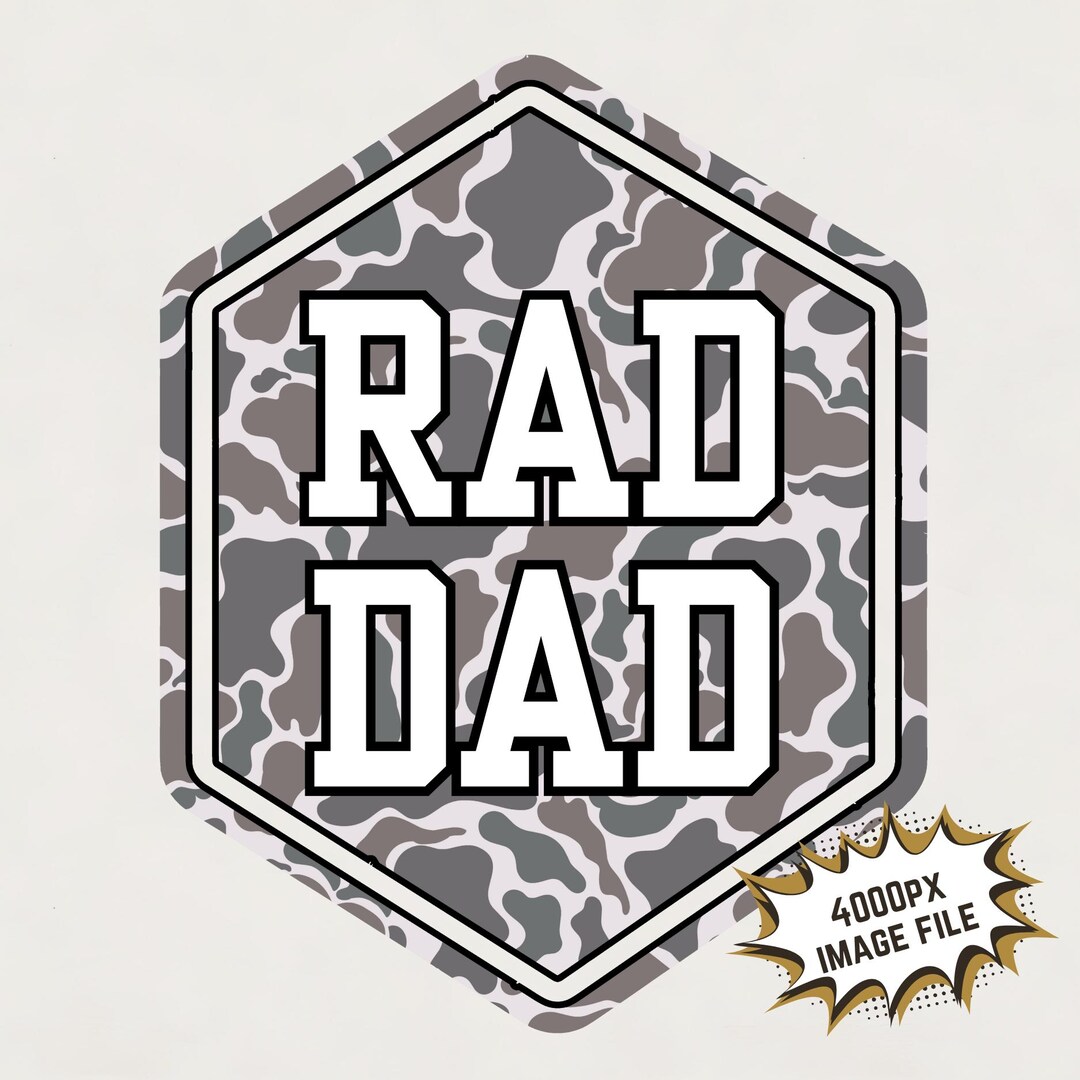 Camo Rad Dad PNG: Hunting Sublimation Image (digital Download) - Etsy