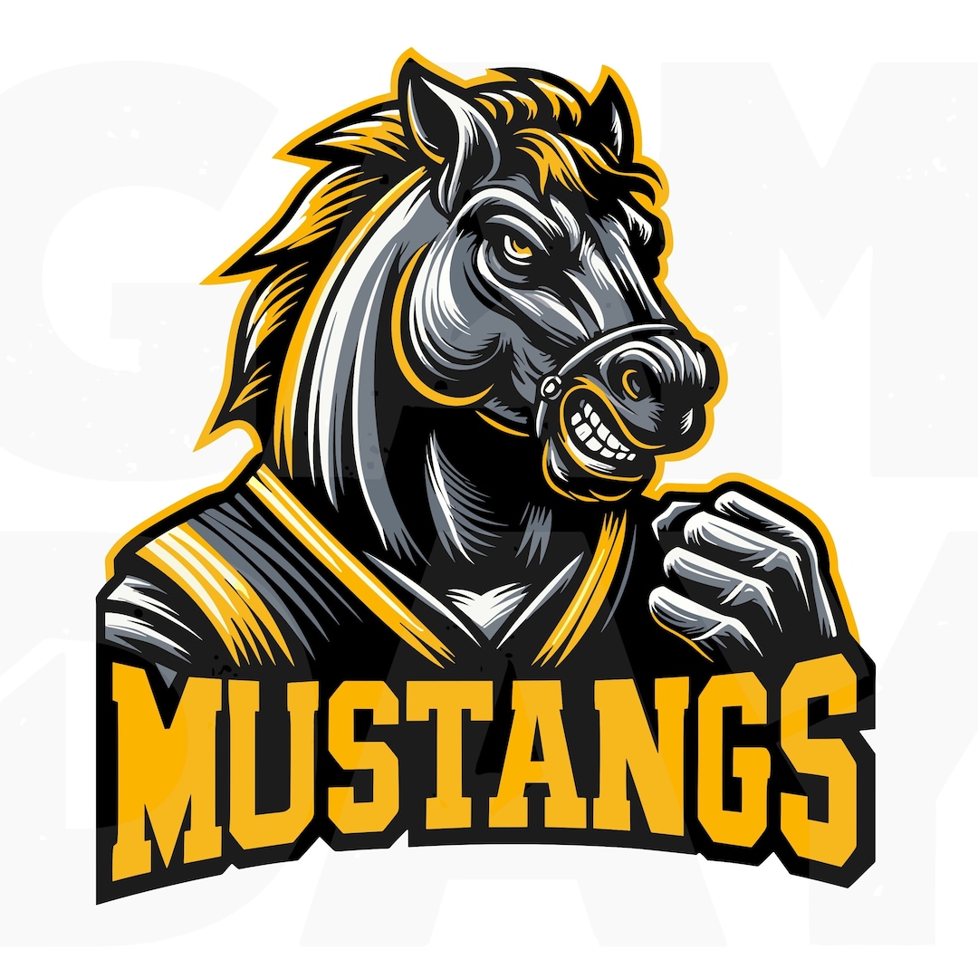 Mustangs School Spirit Png L Mustangs Shirt PNG | Mustangs Mascot Png ...