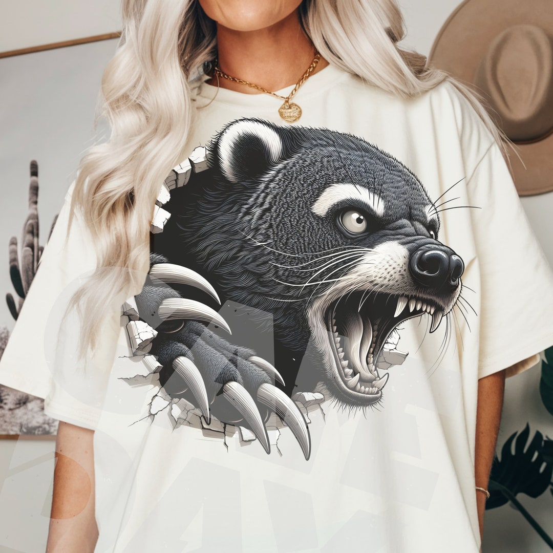 Bearcat Breakthrough Shirt Design PNG | Angry Bear Cat Torn Rip Png ...