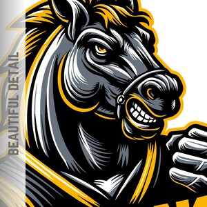 Mustangs Mascot PNG: School Spirit Graphic (digital Download) - Etsy