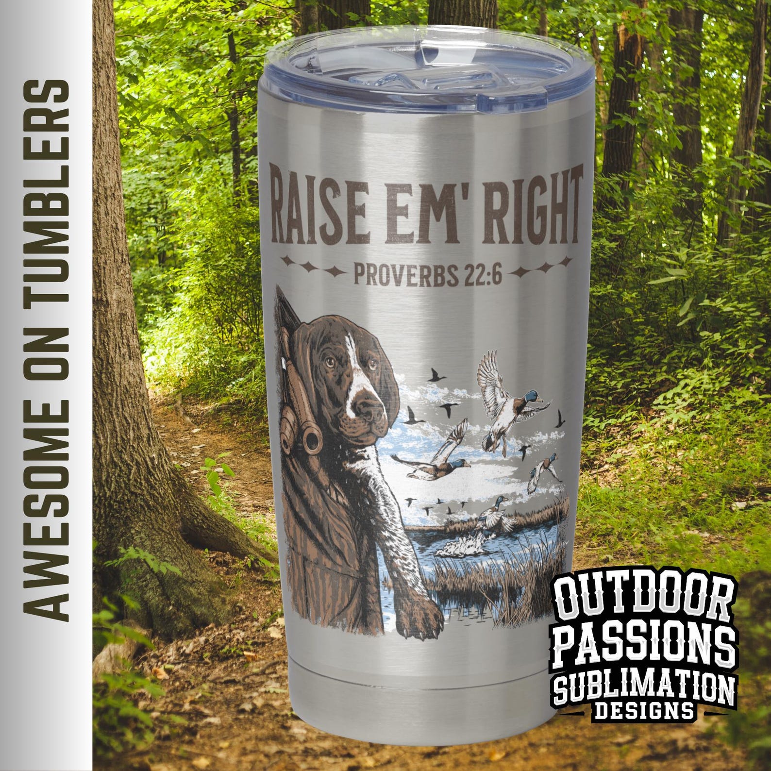 Raise Em Right Duck Hunting Dog PNG - Proverbs 22:6 (digital Download ...