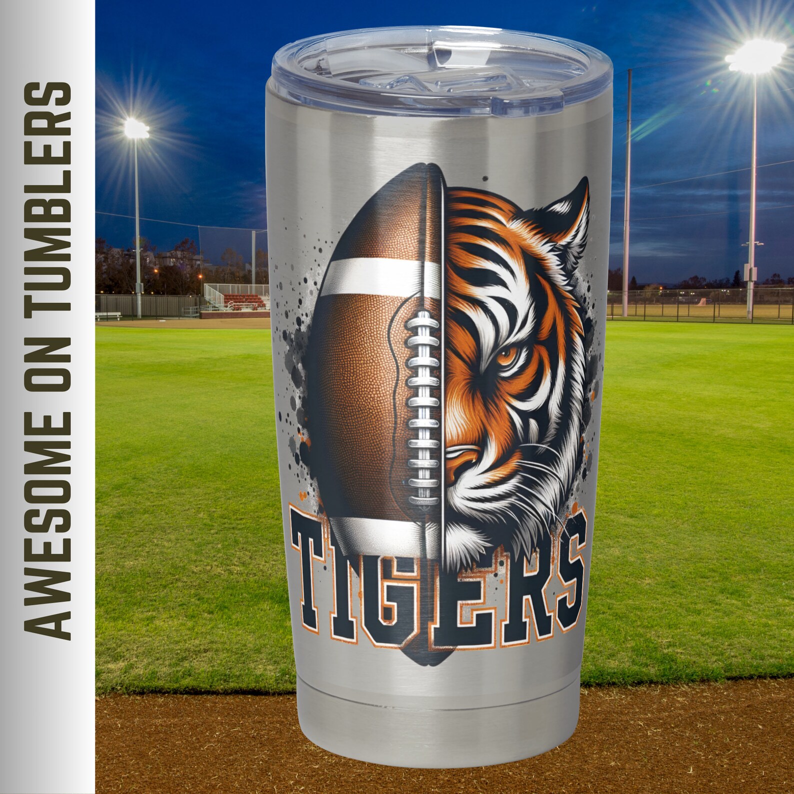 Tigers Football PNG: Mascot T-shirt Sublimation Design (digital ...