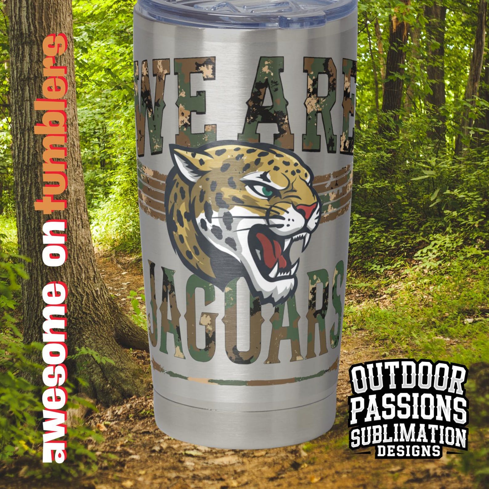 Jaguars Mascot PNG: Camo T-shirt Sublimation Design (digital Download ...